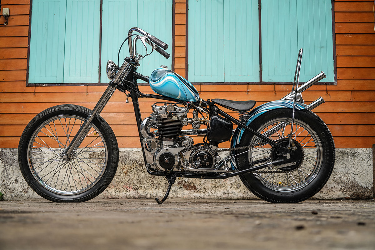 Triumph T110 (1954)Chopper Chickadee Thailand - Motocrossmag.co.th