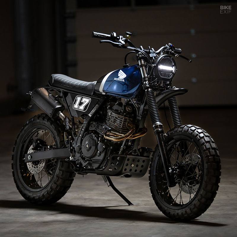 15 ประเด็น Honda NX650 Dominator จัดทรง Tracker / Scrambler
